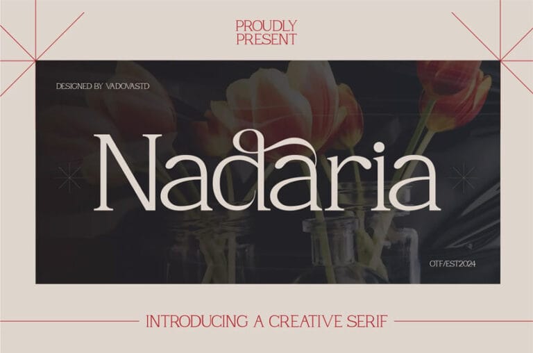 Nadaria Font - DaFontHub