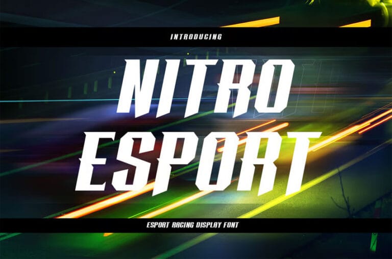 Nitro Esport Font - DaFontHub