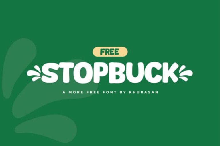 Stopbuck Font - DaFontHub