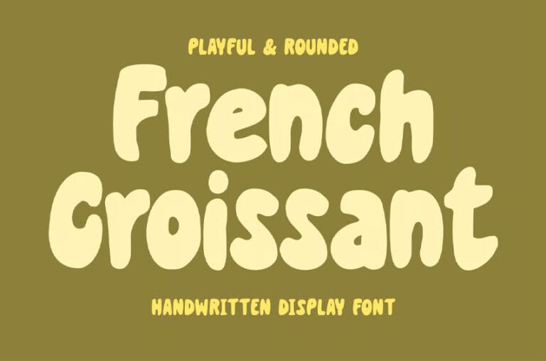 French Croissant Font - DaFontHub