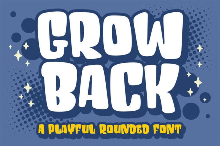 Grow Back Font - DaFontHub