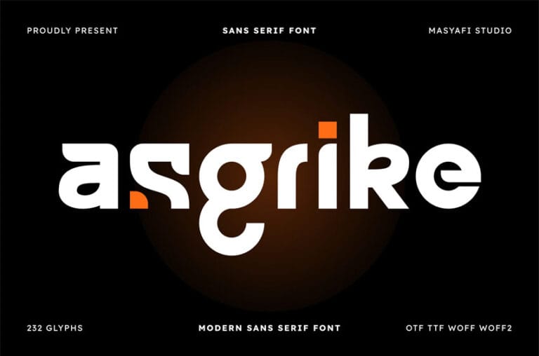 Asgrike Font - DaFontHub
