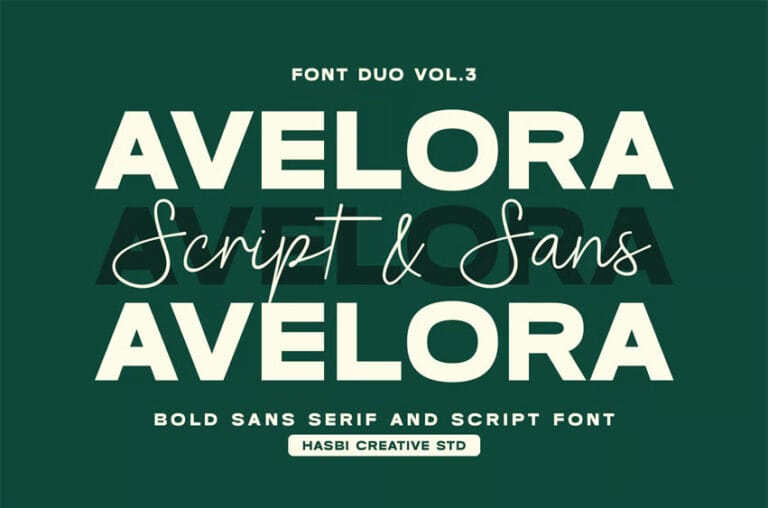 Avelora Font - DaFontHub