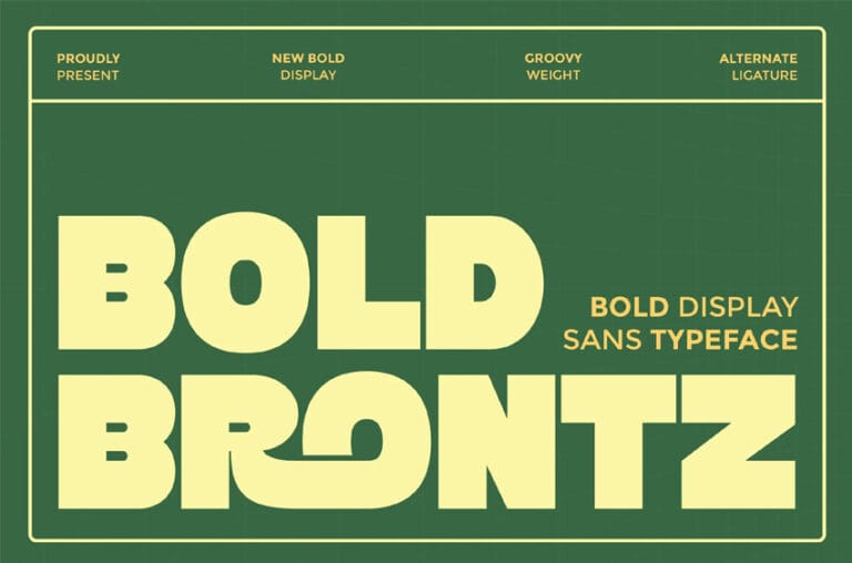 Brontz Font - DaFontHub