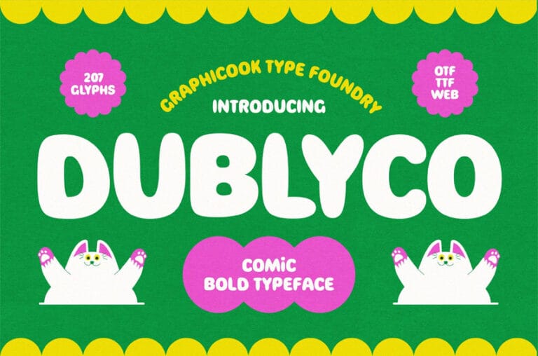 Dublyco Font - DaFontHub