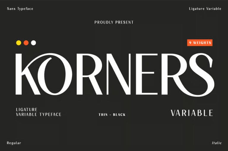 Korners Font - DaFontHub