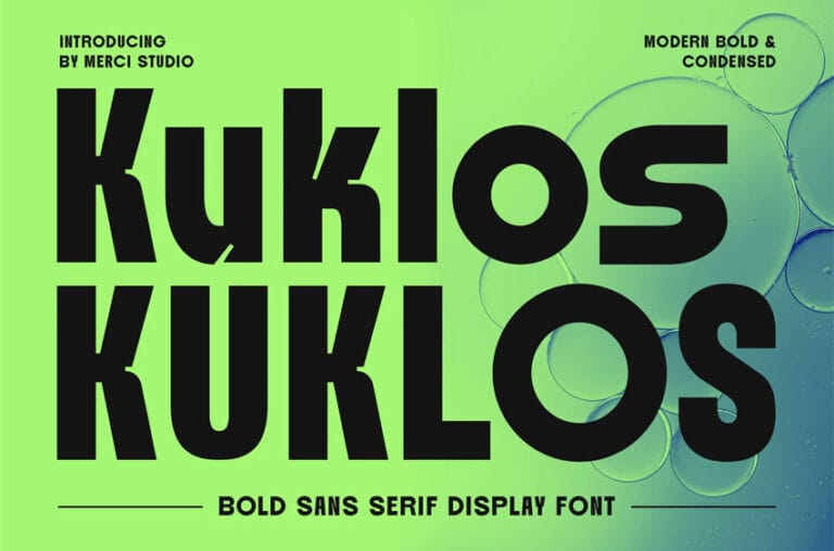 Kuklos Font - DaFontHub