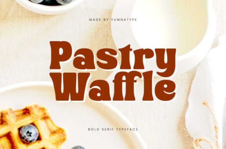Pastry Waffle Font - DaFontHub