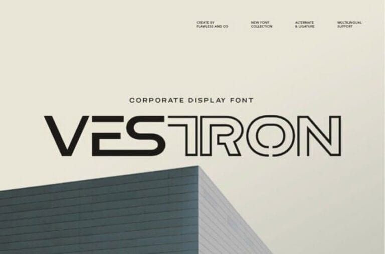 Vestron Font - DaFontHub