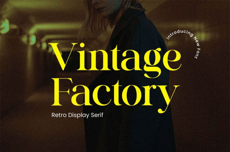 Vintage Factory Font - DaFontHub