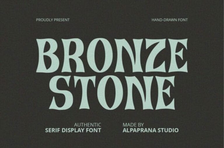 Bronze Stone Font - DaFontHub