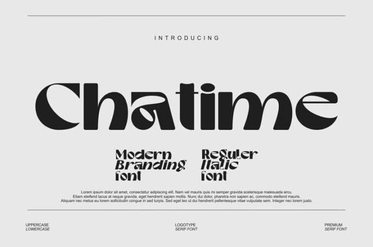 Chatime Font - DaFontHub