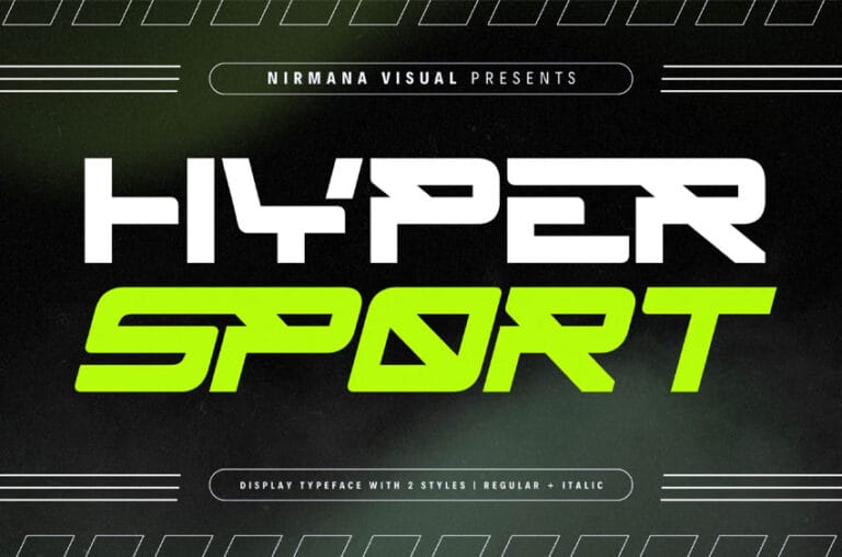 Hyper Sport Font - DaFontHub