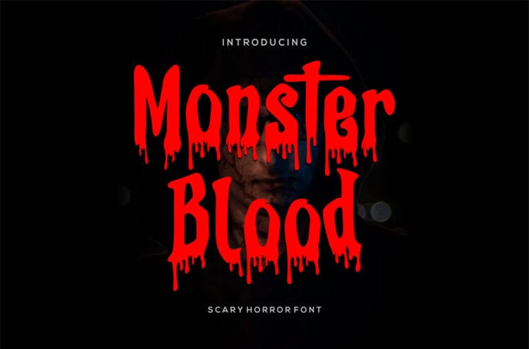 Monster Blood Font - DaFontHub