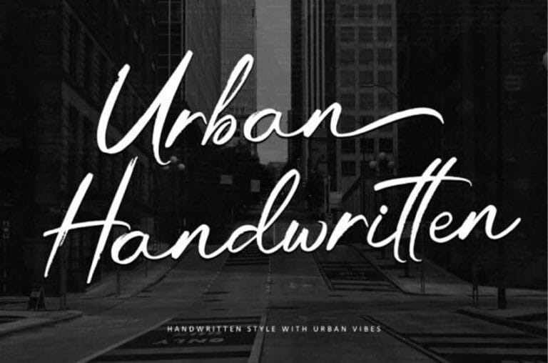 Urban Handwritten Font - DaFontHub