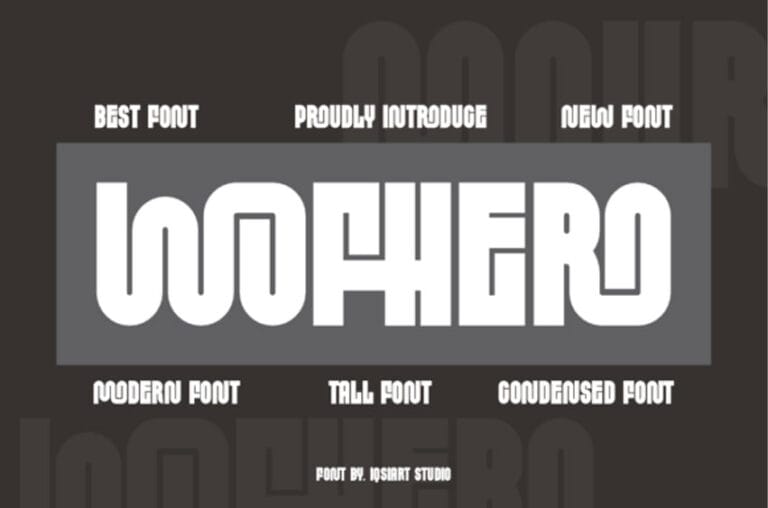 Wofhero Font - DaFontHub
