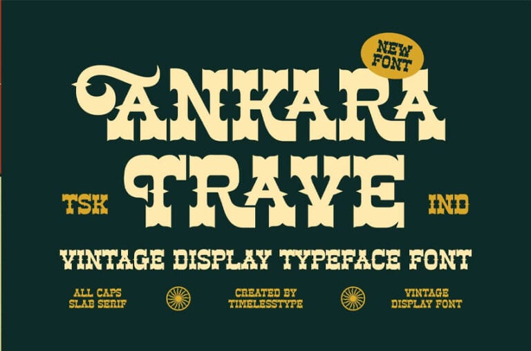 Ankara Trave Font - DaFontHub