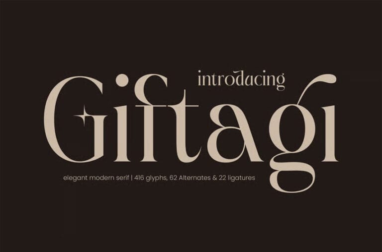 Giftagi Font - DaFontHub