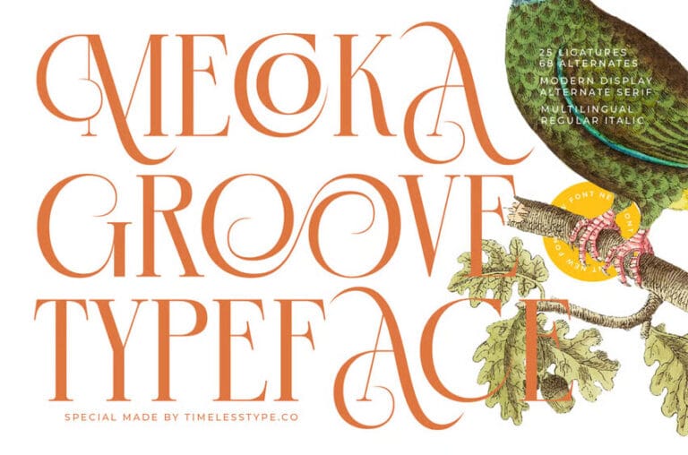 Mecoka Groove Font - DaFontHub