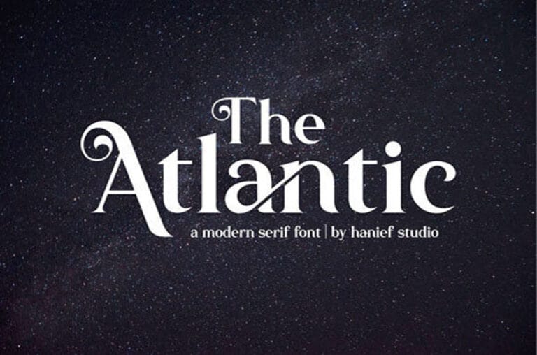The Atlantic Font - DaFontHub