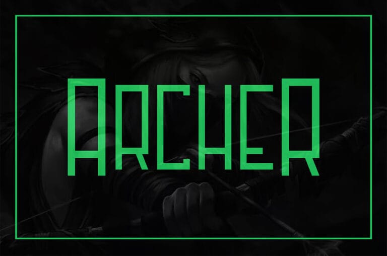 Archer Font - DaFontHub