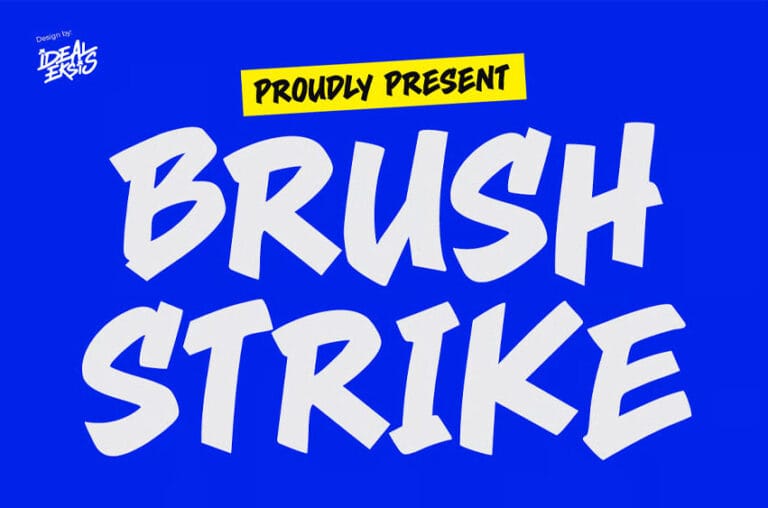 Brush Strike Font - DaFontHub