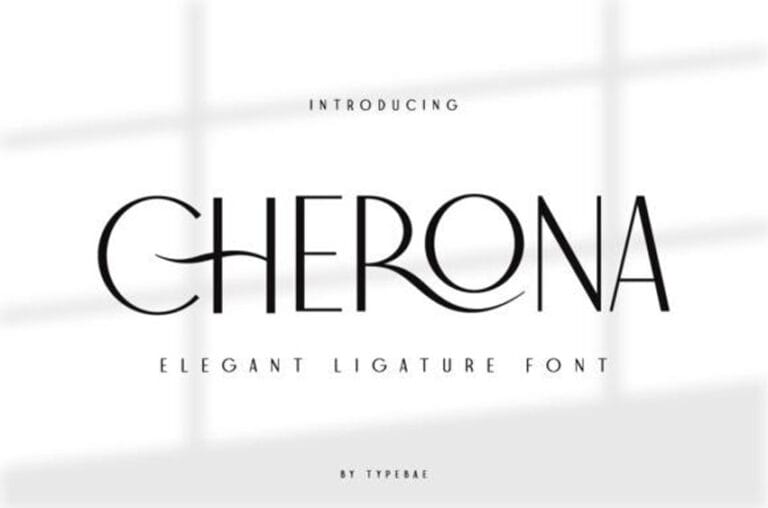 Cherona Font - DaFontHub