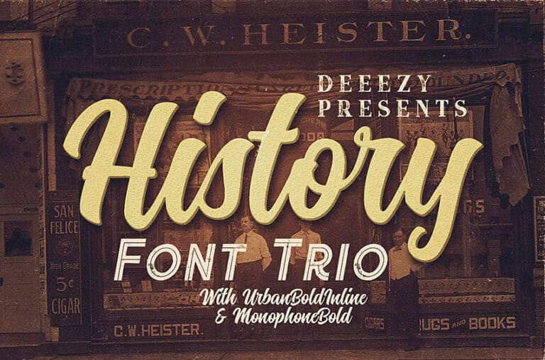 History Trio Font - DaFontHub