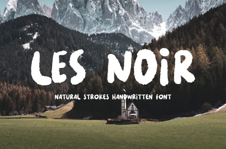 Les Noir Font - DaFontHub