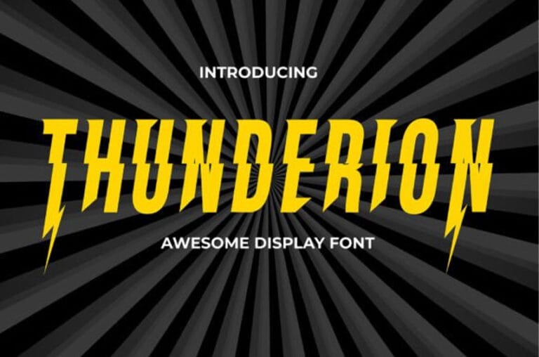 Thunderion Font - DaFontHub