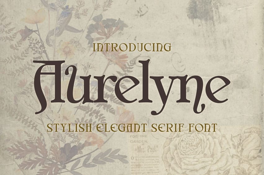 Aurelyne Font - DaFontHub