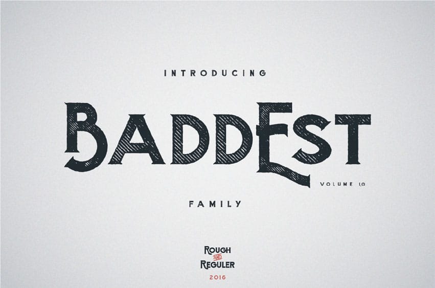 Baddest Typeface Font - DaFontHub