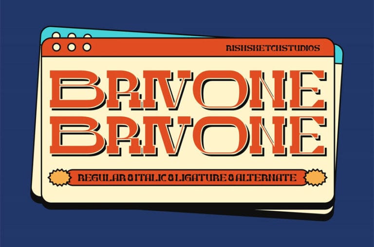 Brivone Font - DaFontHub