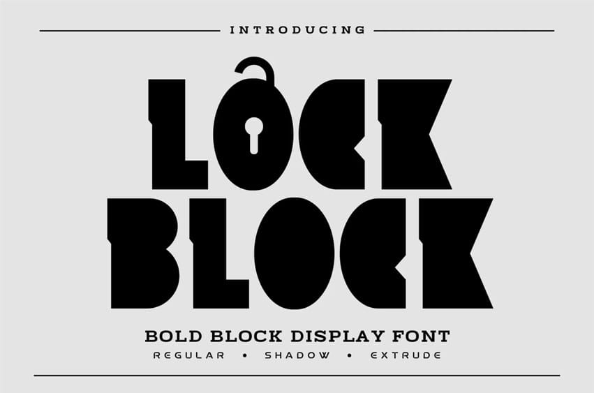 Lock Block Font - DaFontHub