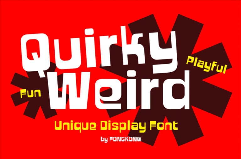 Quirky Weird Font - DaFontHub