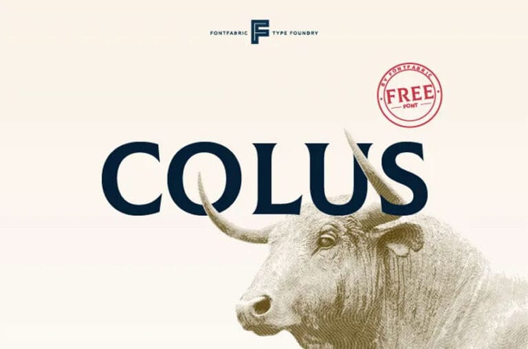 Colus Display Font - DaFontHub