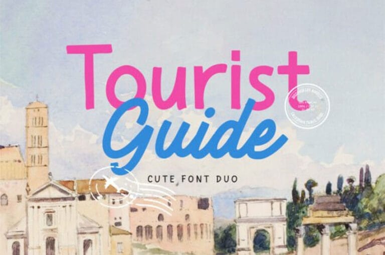 Tourist Guide Font - DaFontHub