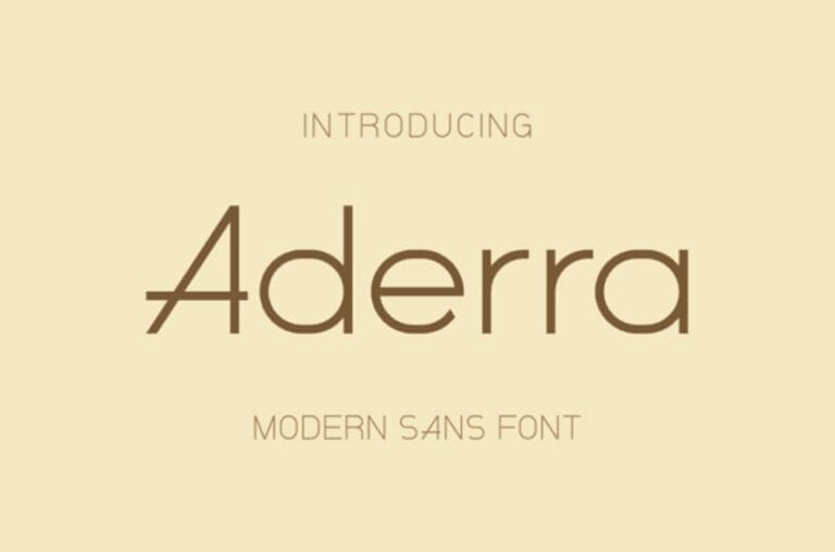 Aderra Font - DaFontHub