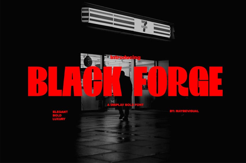Black Forge Font - DaFontHub