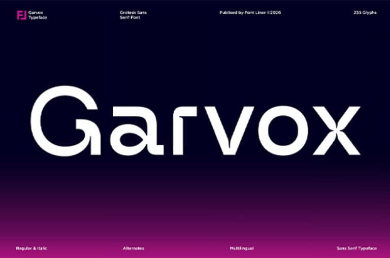 Garvox Font - DaFontHub