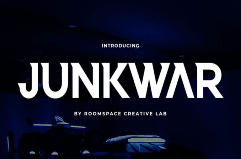Junkwar Font - DaFontHub