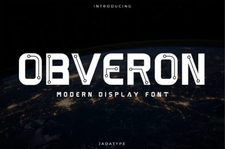 Obveron Font - DaFontHub