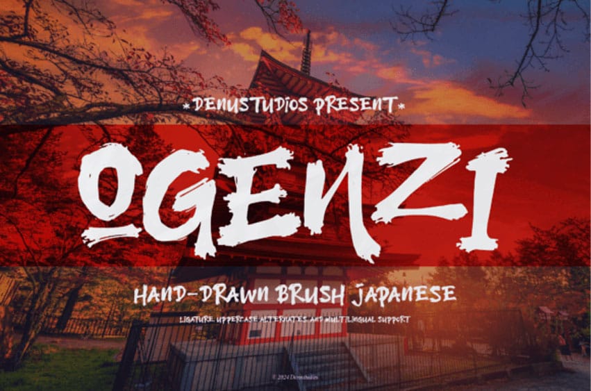 Ogenzi Font - DaFontHub