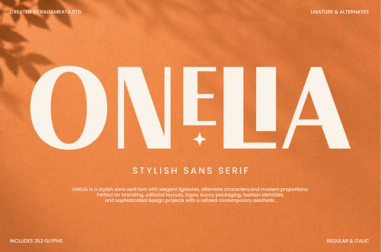 Onelia Font - DaFontHub