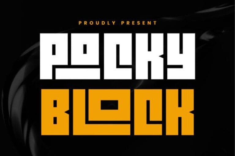 Pocky Block Font - DaFontHub
