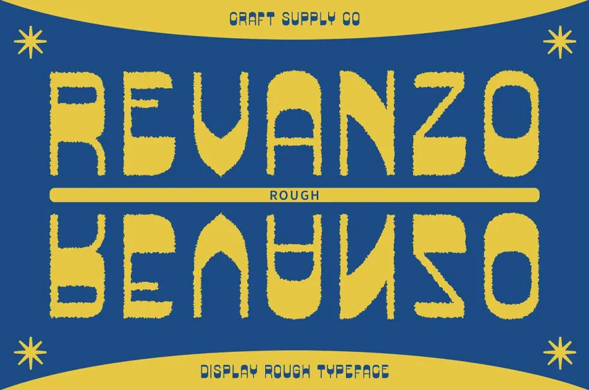 Revanzo Rough Font - DaFontHub
