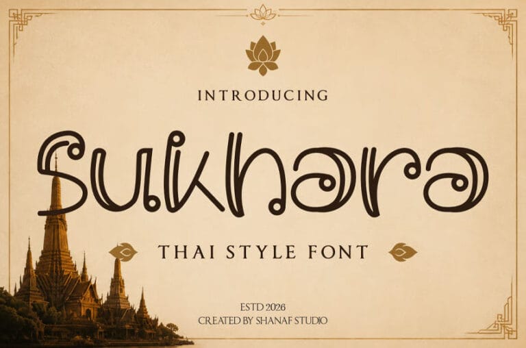 Sukhara Font - DaFontHub